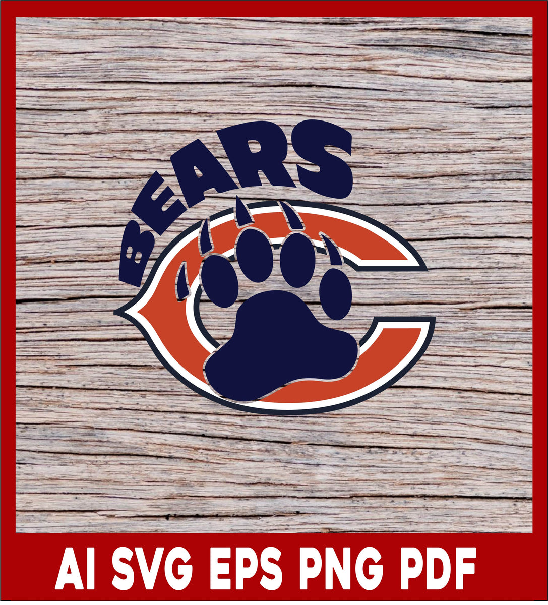 Chicago Bears Football T shirt, Bears svg | creative design maker ...