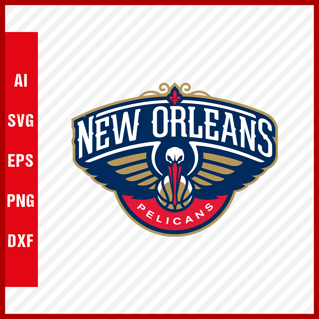 NBA New Orleans Pelicans Logo Svg Cut Files Basketball Clipart – Creativedesignmaker