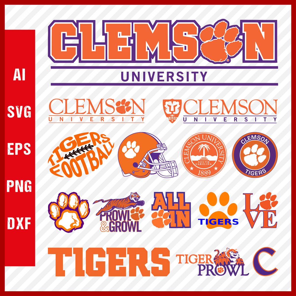 Clemson Tigers Logo Vector