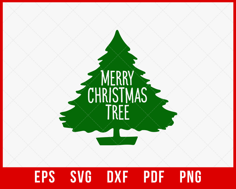 Merry Christmas Tree Xmas SVG Cutting File | Creative Design Maker ...
