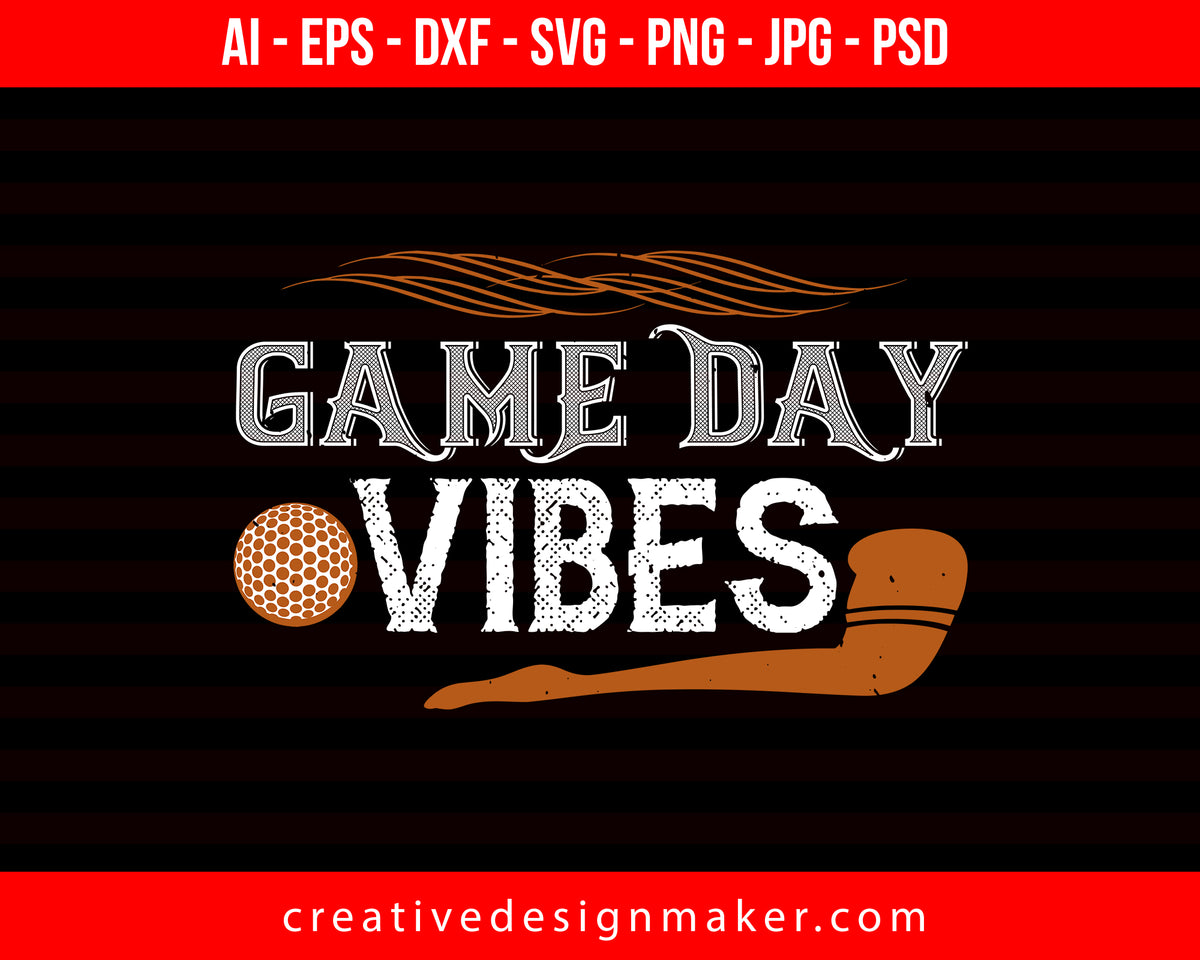 Game Day Vibes Football Editable T-Shirt SVG Design! – Creativedesignmaker