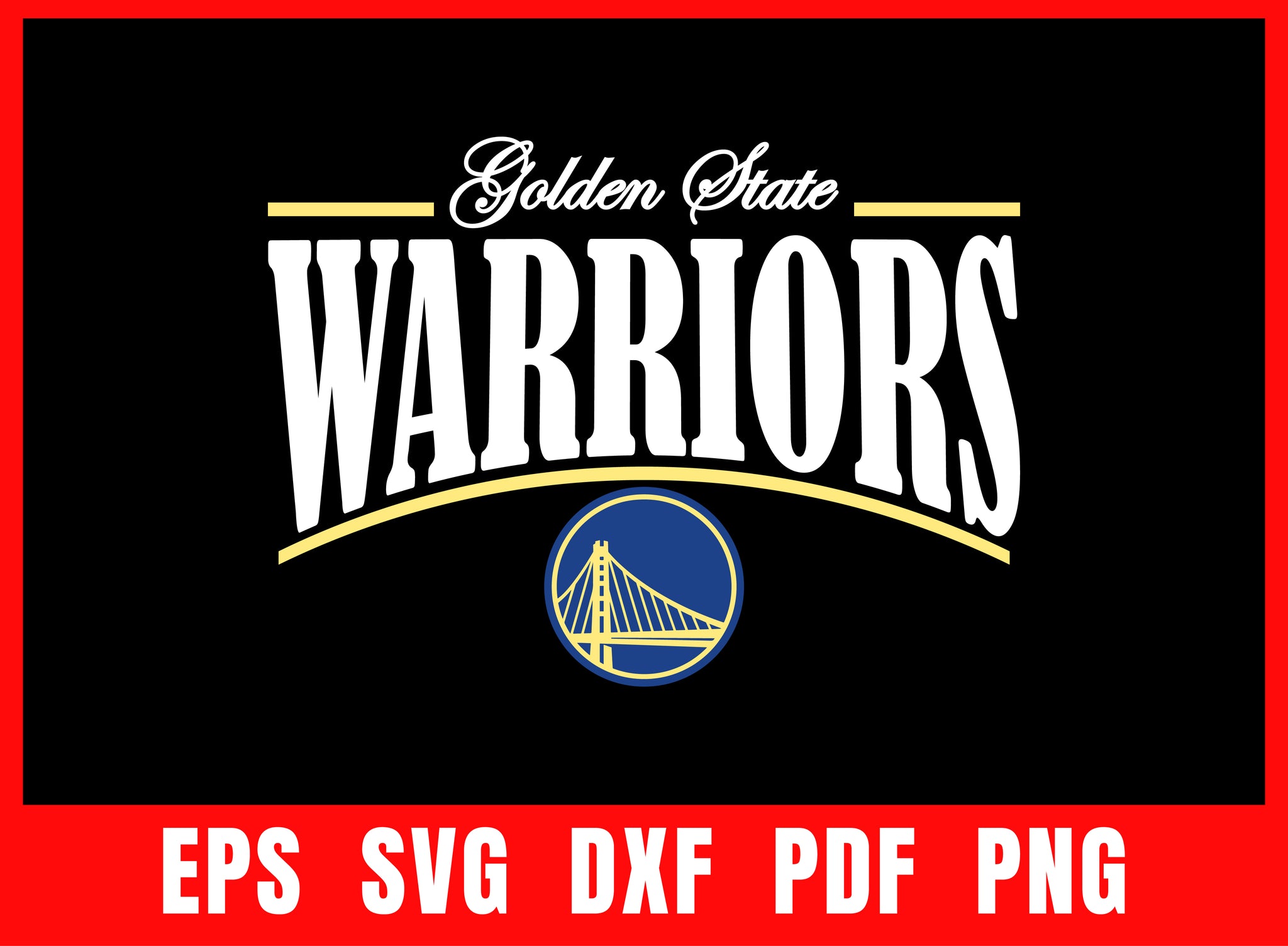 Golden State Warriors Basketball Team Sport Lover T-Shirt Design EPS S ...