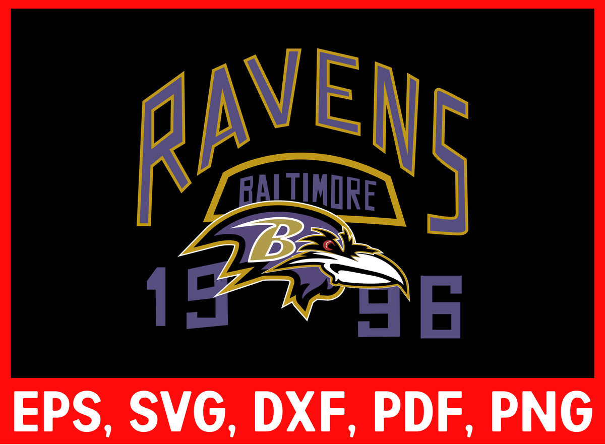 Baltimore Ravens Logo SVG, Baltimore Ravens Cut files, Baltimore Raven ...