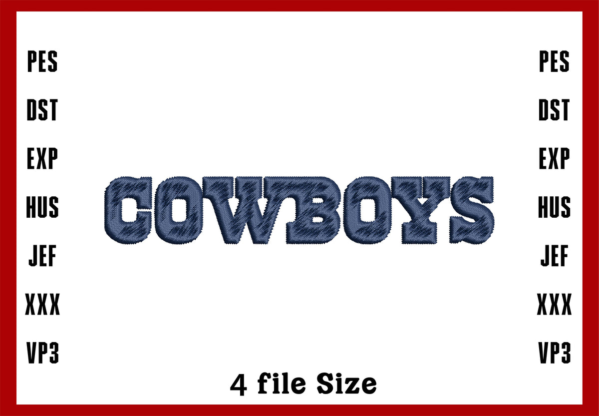 Dallas Cowboys Embroidery Design, Dallas Cowboys NFL football embroide ...