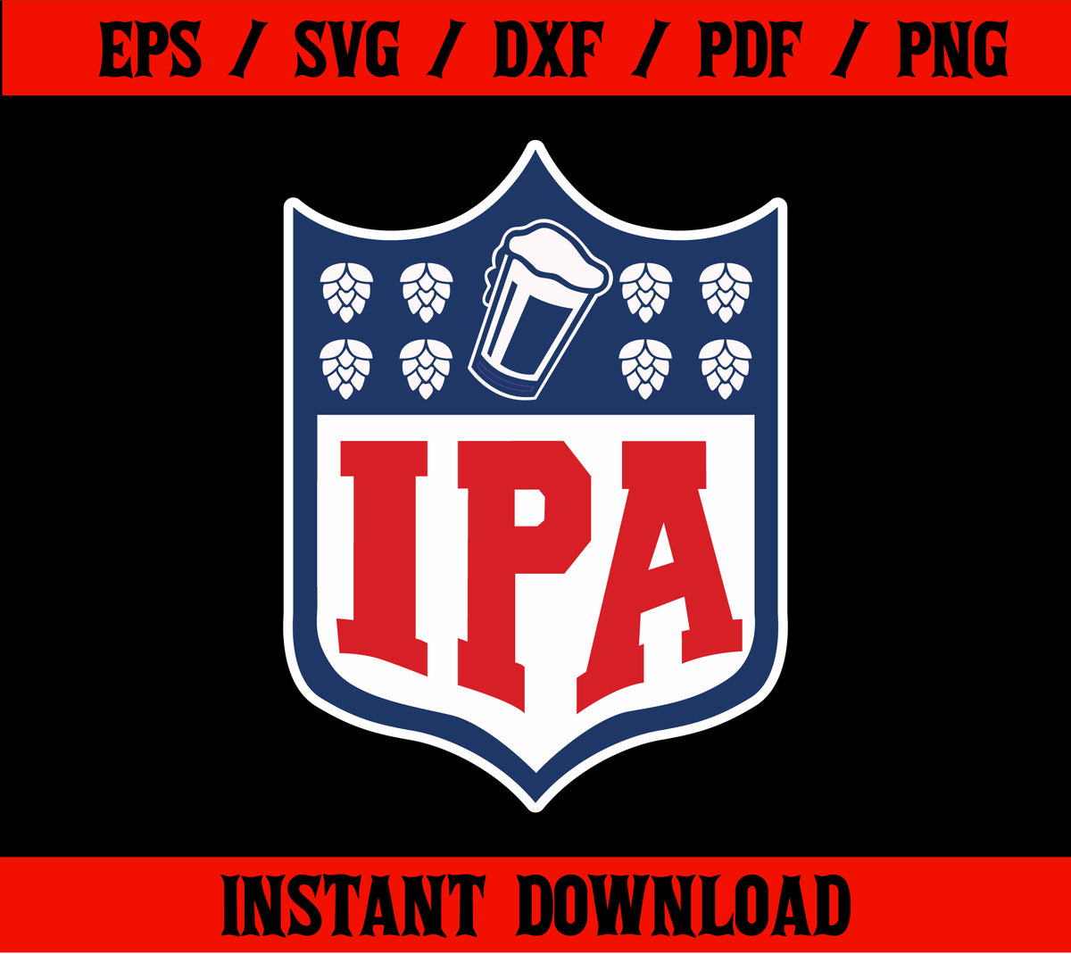 IPA NFL, football, IPA, craft beer, beer NFL SVG Cut File for T-shirt ...