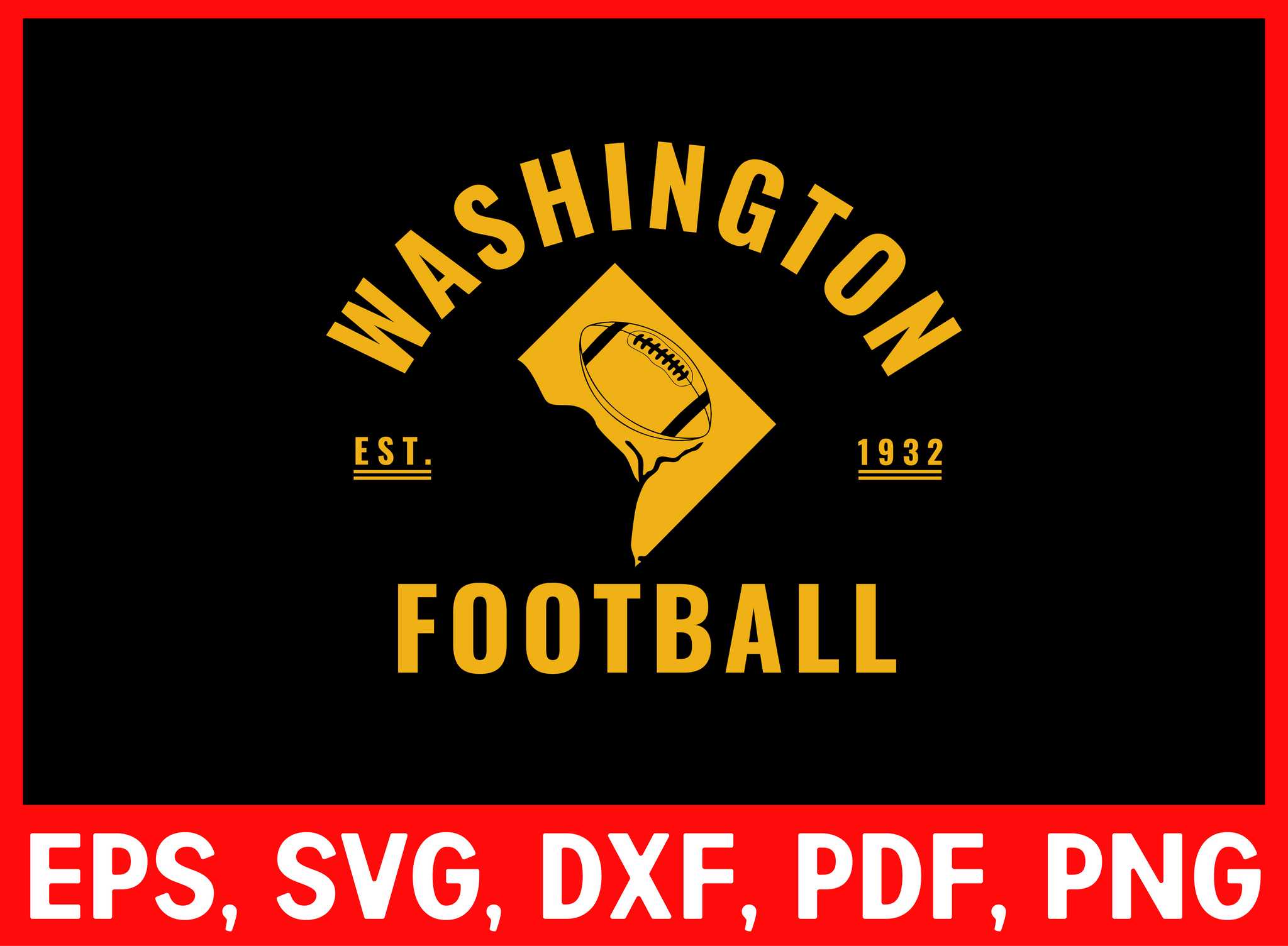 Washington Commanders Est 1932 Football NFL Logo – Creativedesignmaker