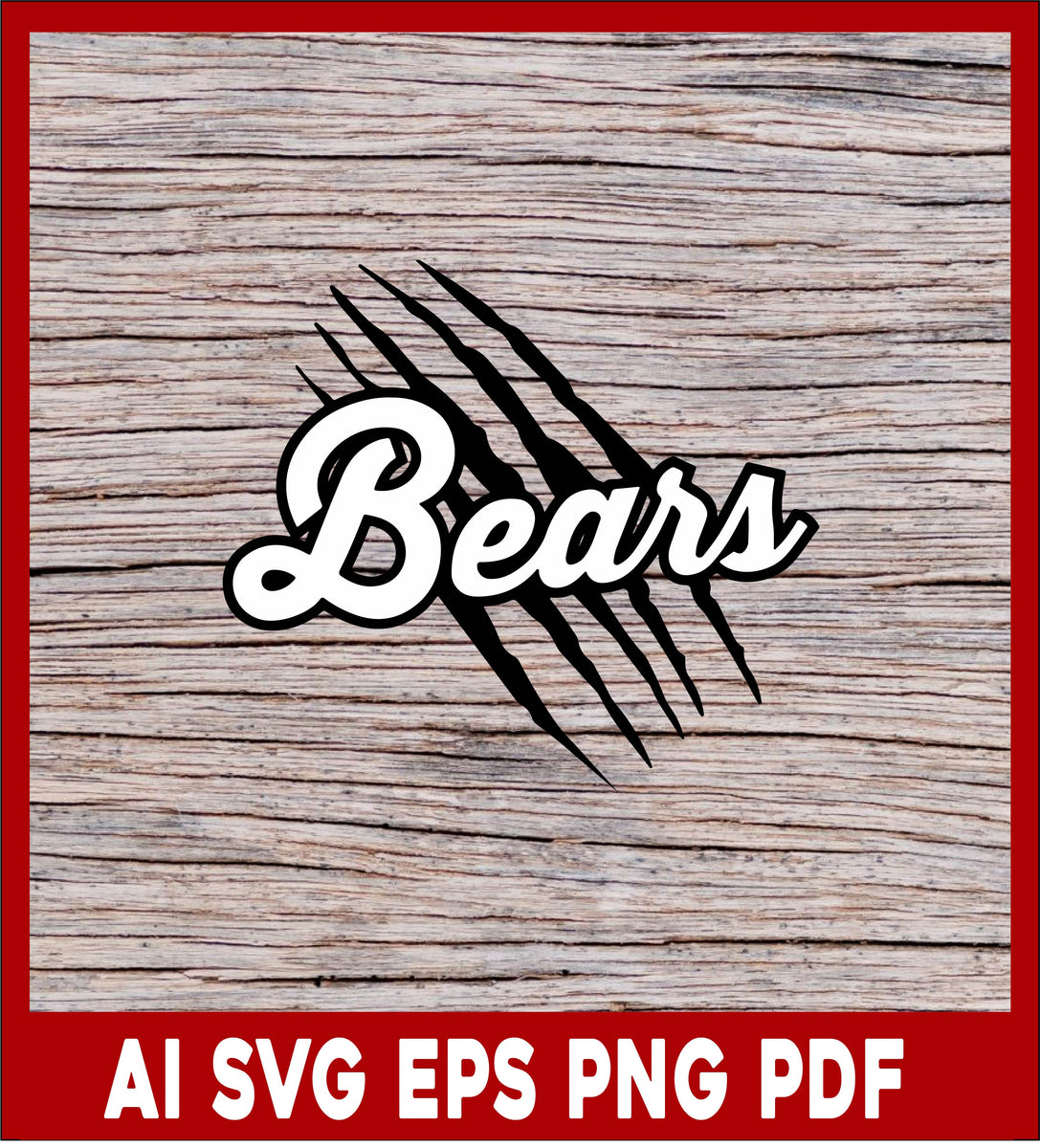 NFL Chicago Bears Football Team SVG, Chicago Bears svg, Bears Clipart ...