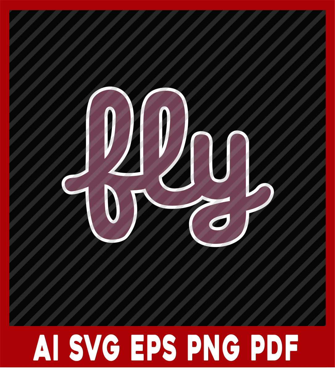 Phillies Fly Shirt, Fly Football Clipart Silhouette Cameo NFL SVG Cut ...