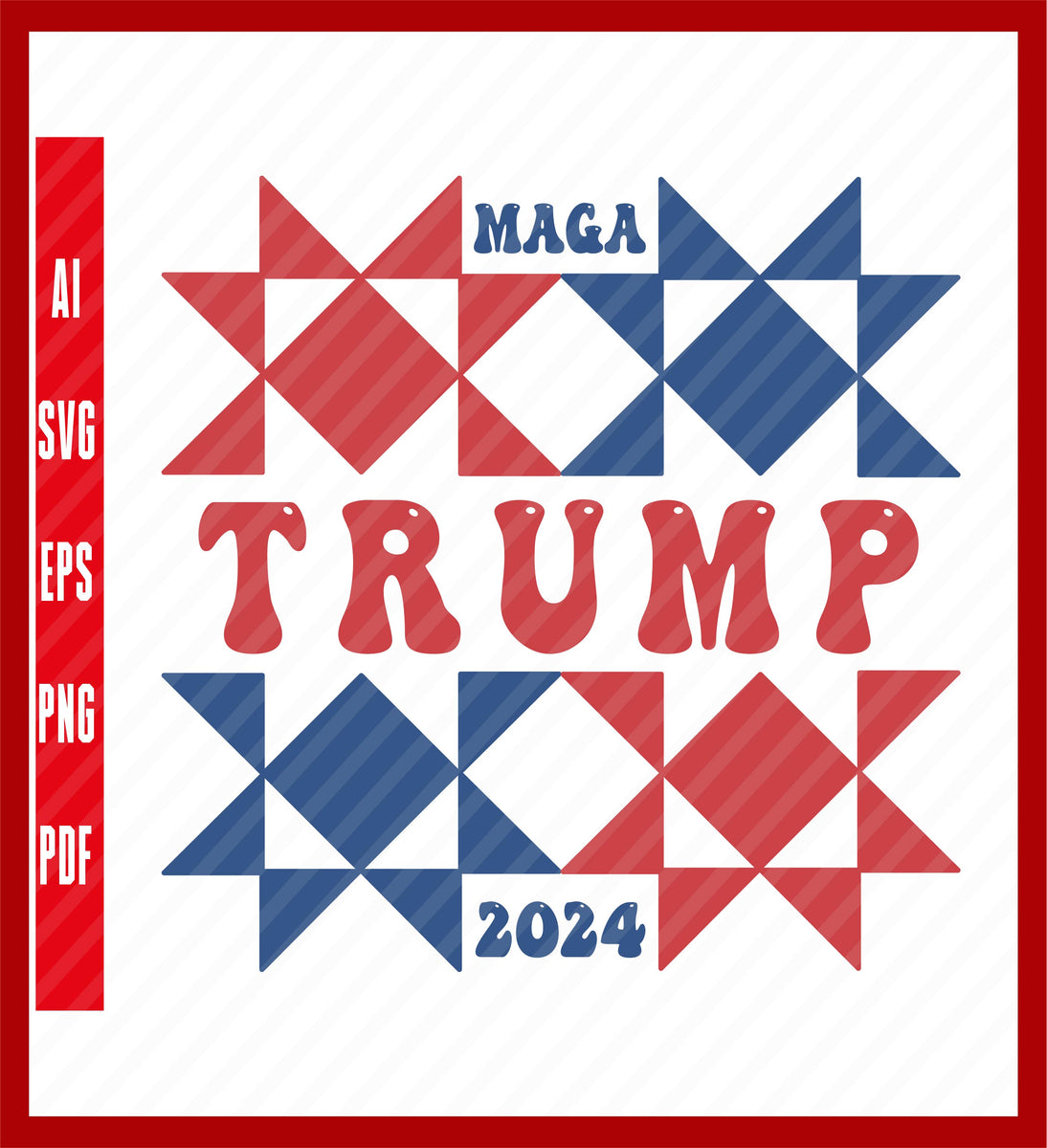 Retro Patchwork Quilt T-Shirt, Pro Republican Trump 2024 Tshirt, Patri ...