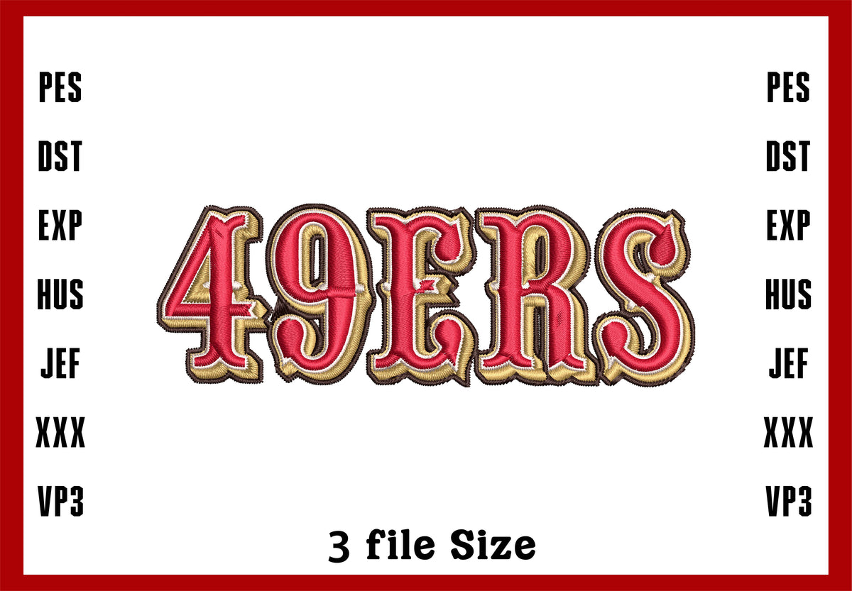 San Francisco 49ers embroidery design, Machine Embroidery Design, 4 Fi ...