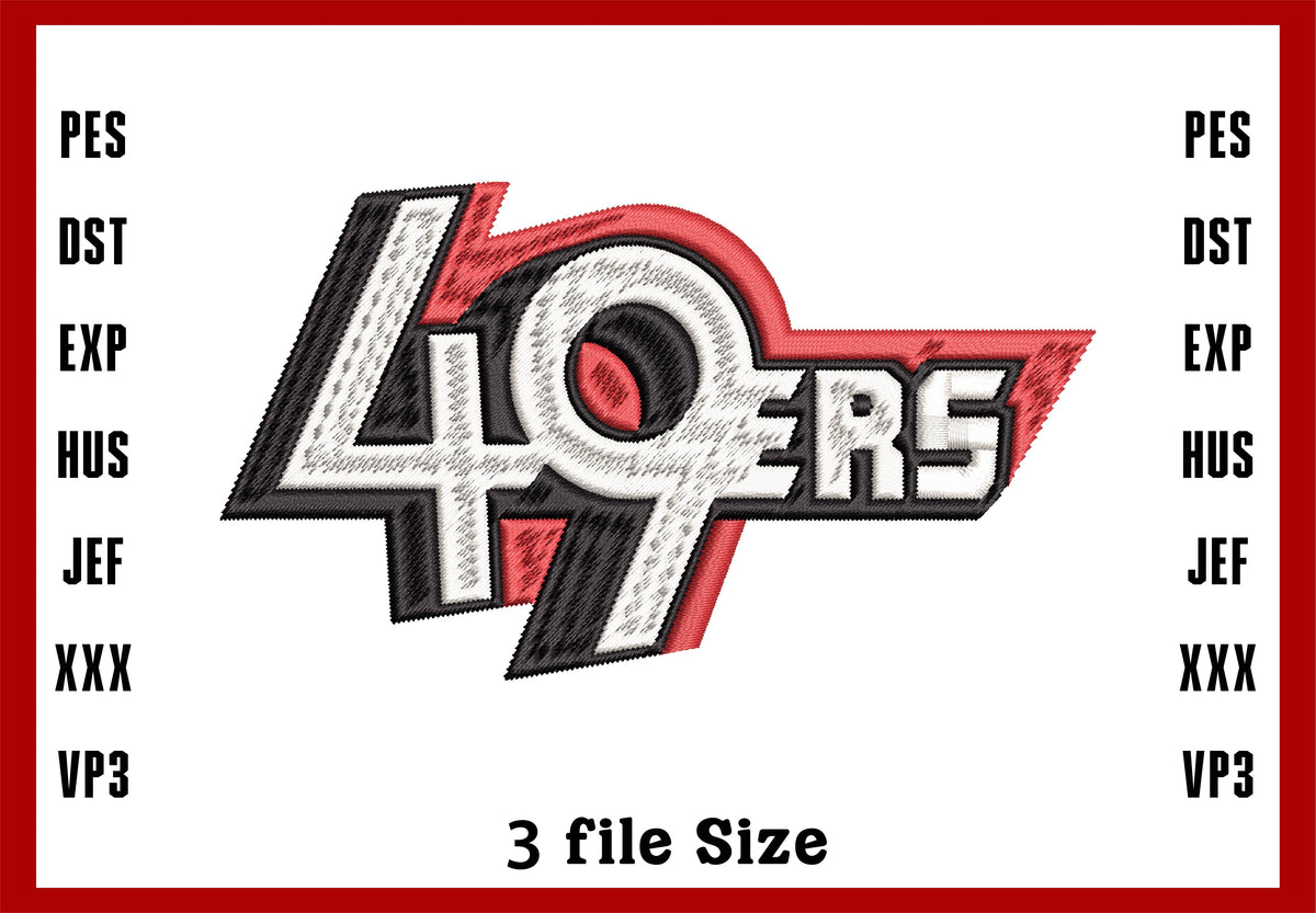 San Francisco 49ers embroidery design, Machine Embroidery Design, 4 Fi ...