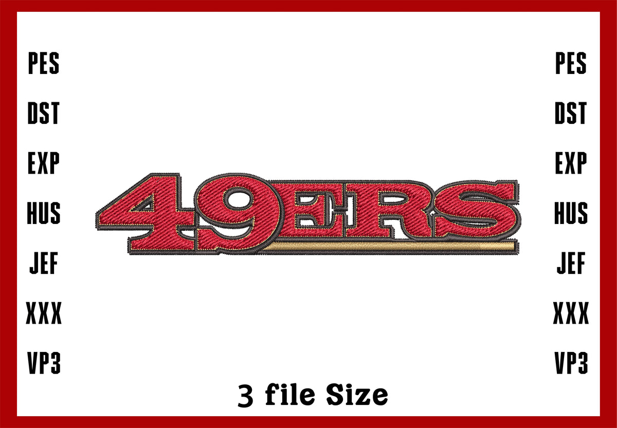 San Francisco 49ers embroidery design, Machine Embroidery Design, 4 Fi ...