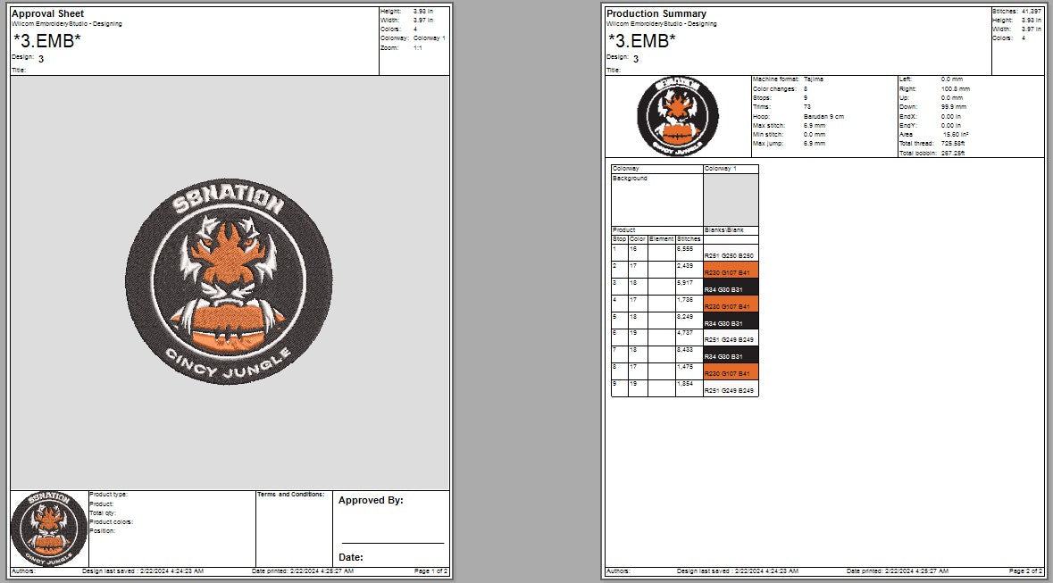 Cincinnati Bengals logo embroidery design, Machine Embroidery Design ...
