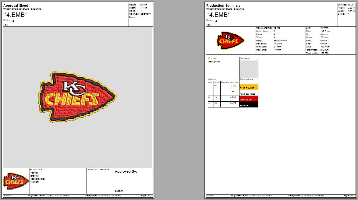 Kansas City Chiefs Logo Embroidery, Kansas City Chiefs Embroidery, NFL ...