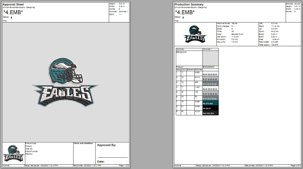 Philadelphia Eagles Logo Embroidery, NFL football embroidery, Machine ...