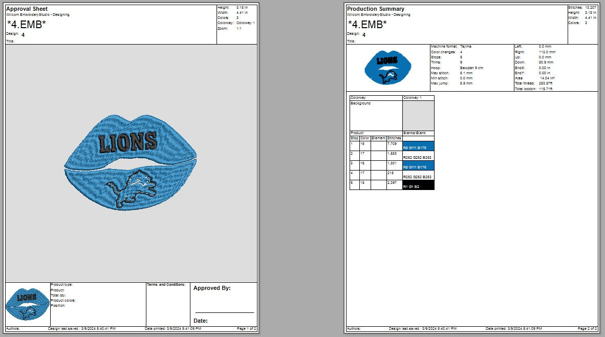 Detroit Lions Logo Embroidery, NFL football embroidery, Machine Embroi ...