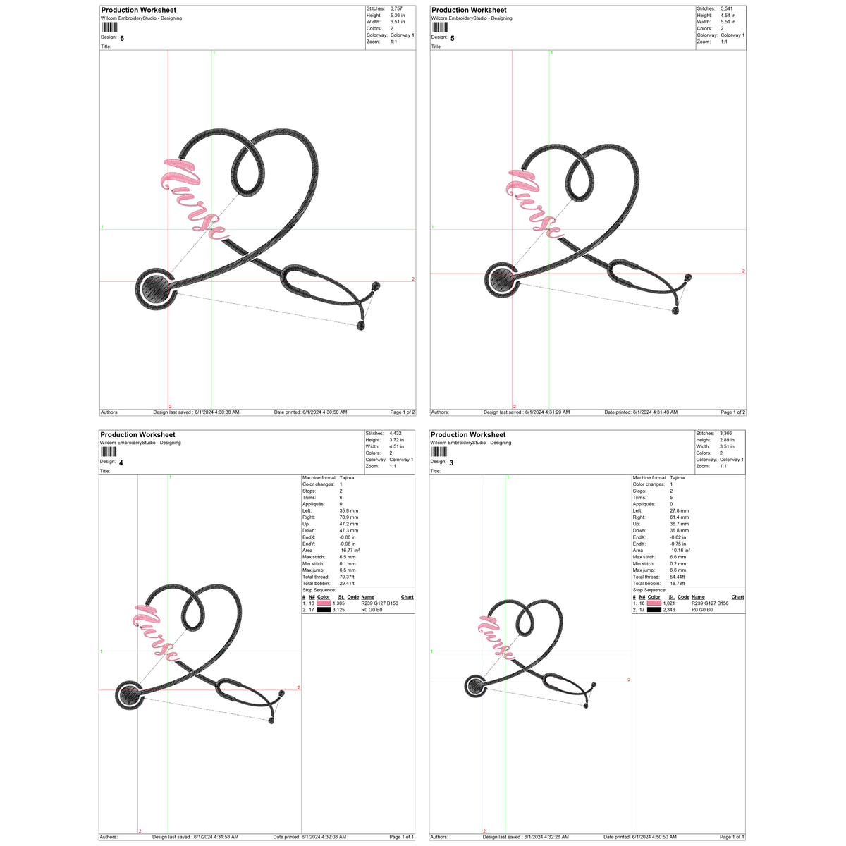 Stethoscope Nurse Machine Embroidery Design, Machine Embroidery Design ...