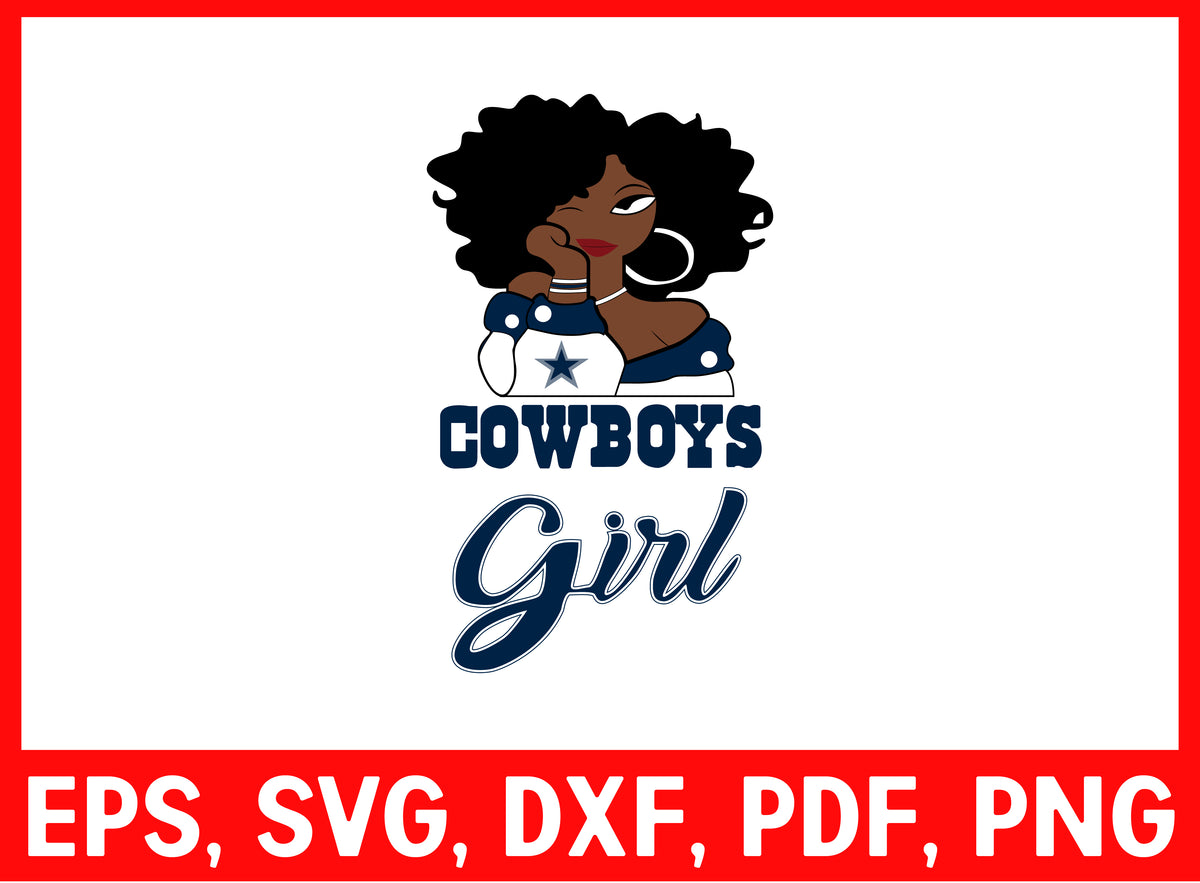 Dallas cowboys girl svg, digital download, American Football, Sports ...