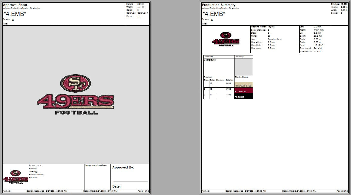 San Francisco 49ers logo embroidery design, Machine Embroidery Design ...