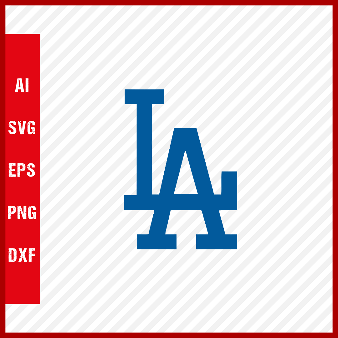 Los Angeles Dodgers Logo MLB Svg Cut Files Baseball Clipart ...