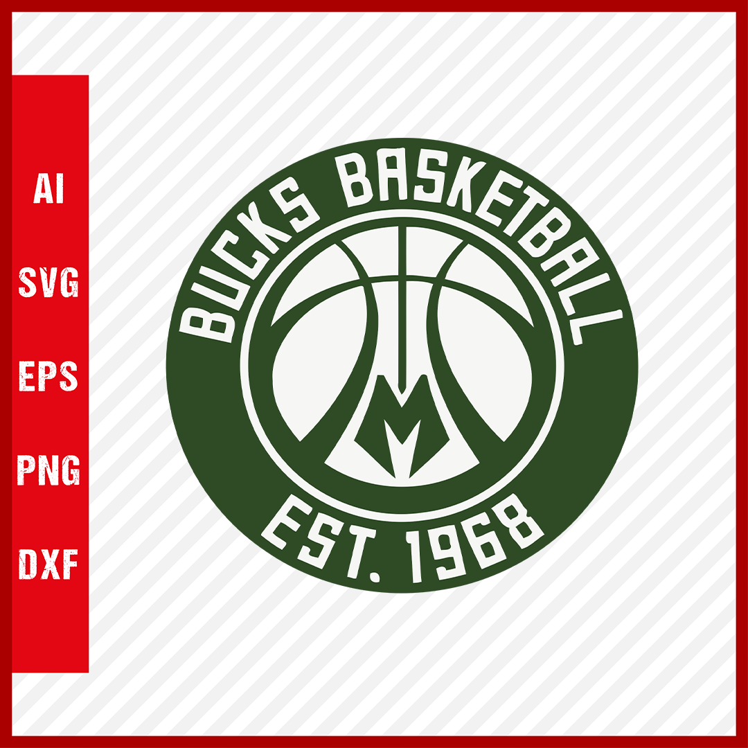 NBA Milwaukee Bucks Logo Svg Cut Files Basketball Clipart ...