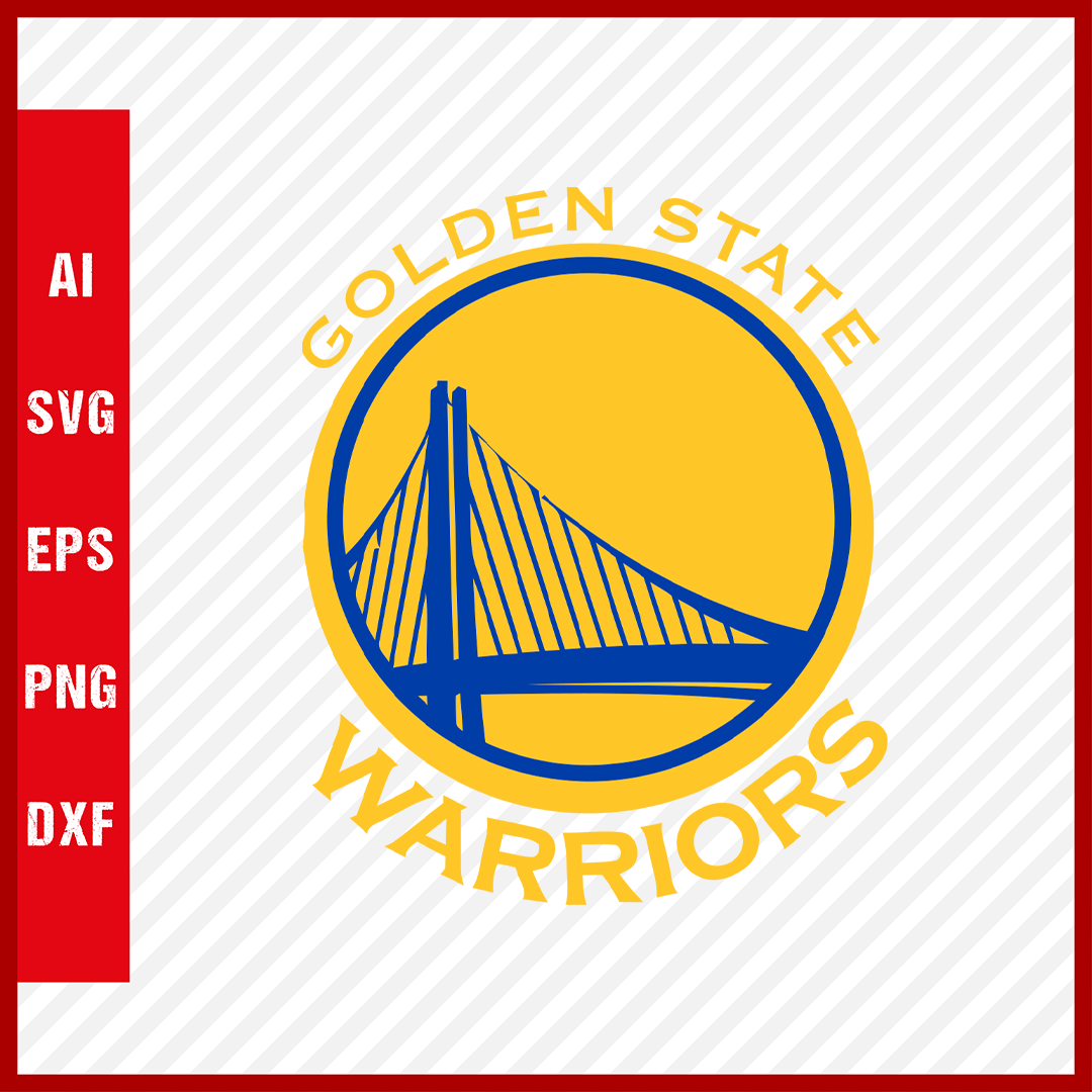 NBA Golden State Warriors Team Logo Svg Cut Files Basketball Clipart ...
