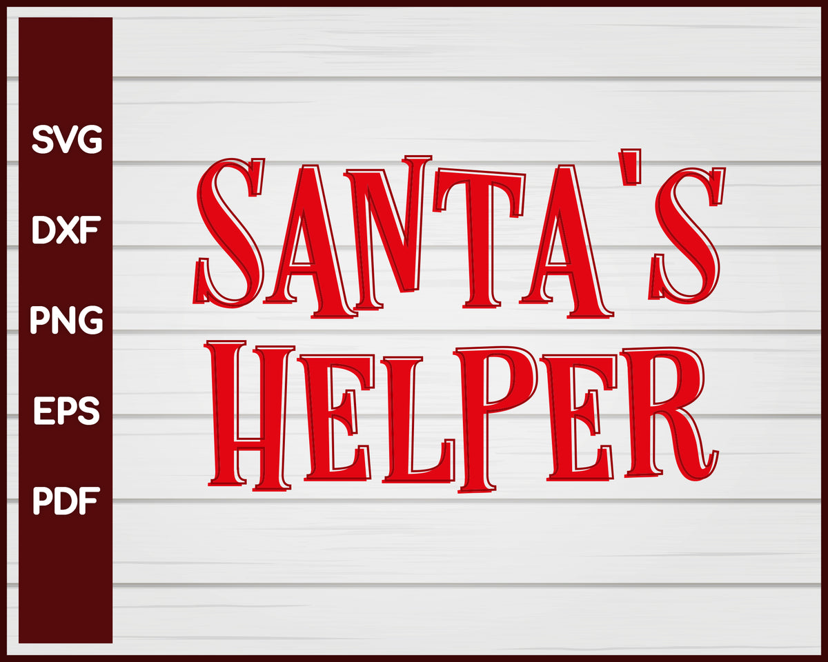 Santa's Helper Christmas svg – Creativedesignmaker