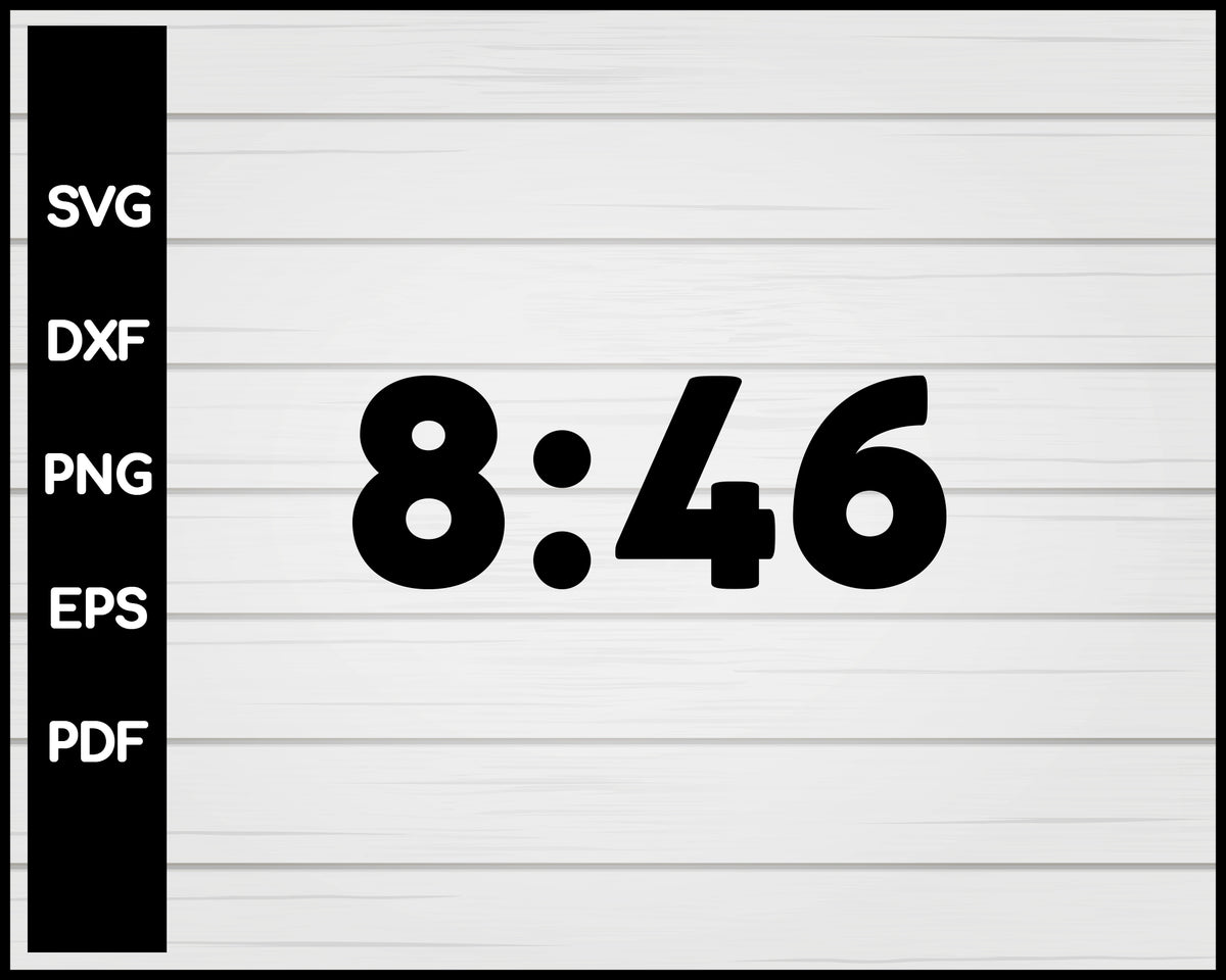 8:46 Black svg Cut File For Cricut Silhouette png eps Printable Files ...
