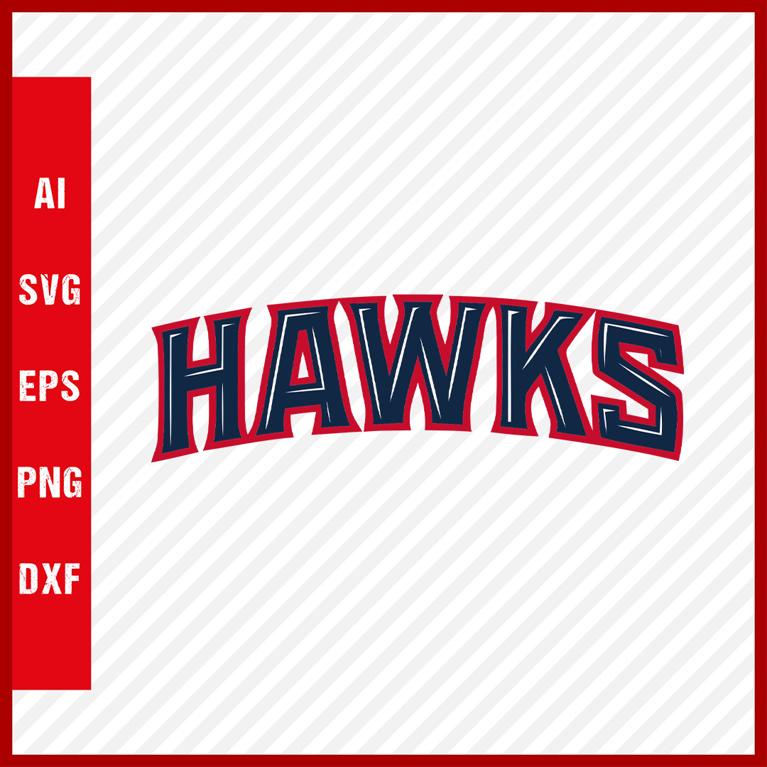 Atlanta Hawks Logo NBA Svg Cut Files Basketball Clipart ...