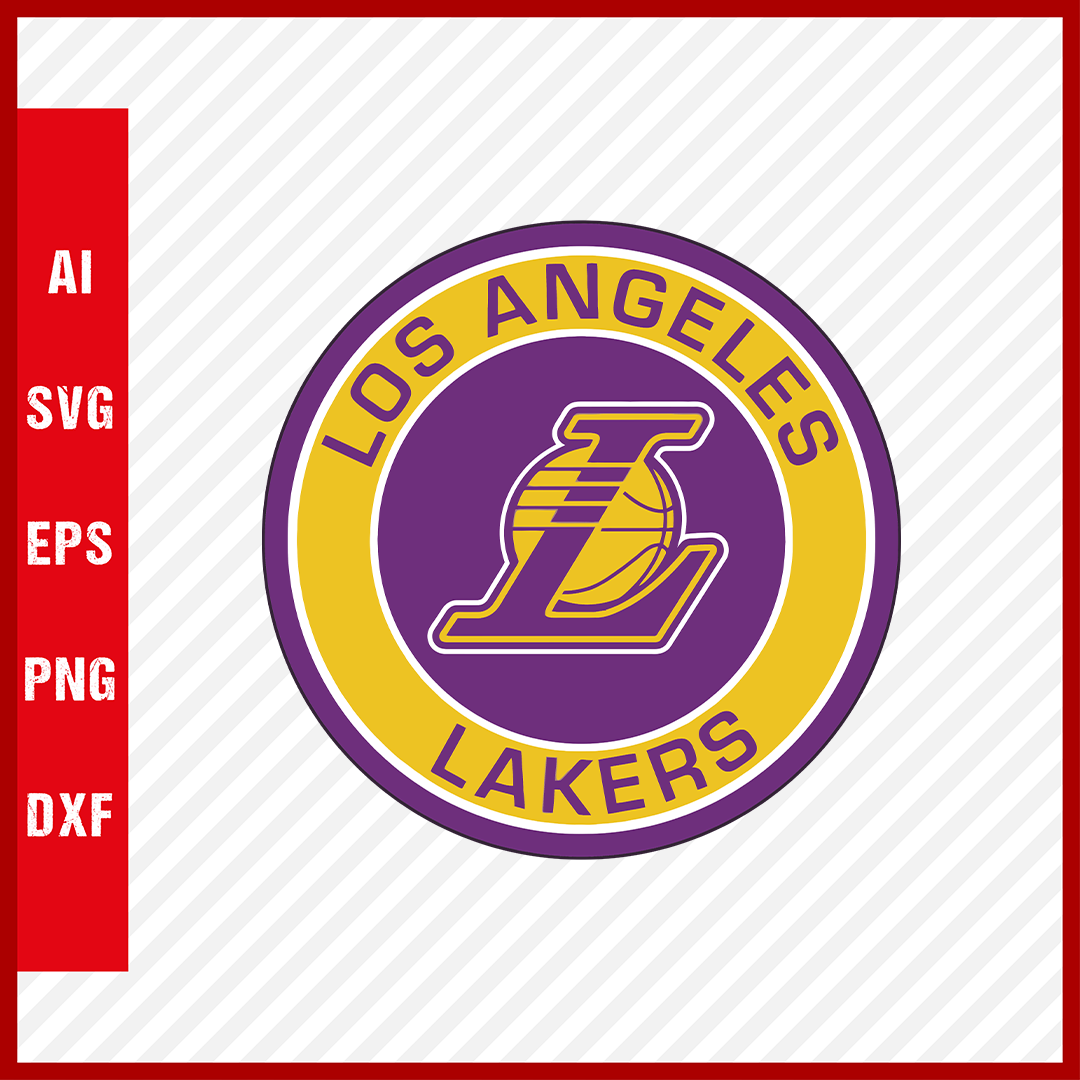 NBA Los Angeles Lakers Logo Svg Cut Files Basketball Clipart ...