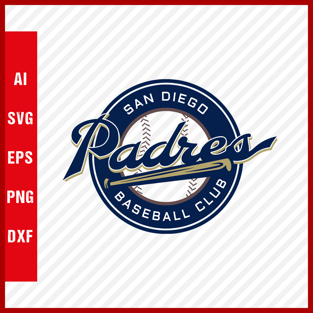 San Diego Padres Logo MLB Svg Cut Files Baseball Clipart ...