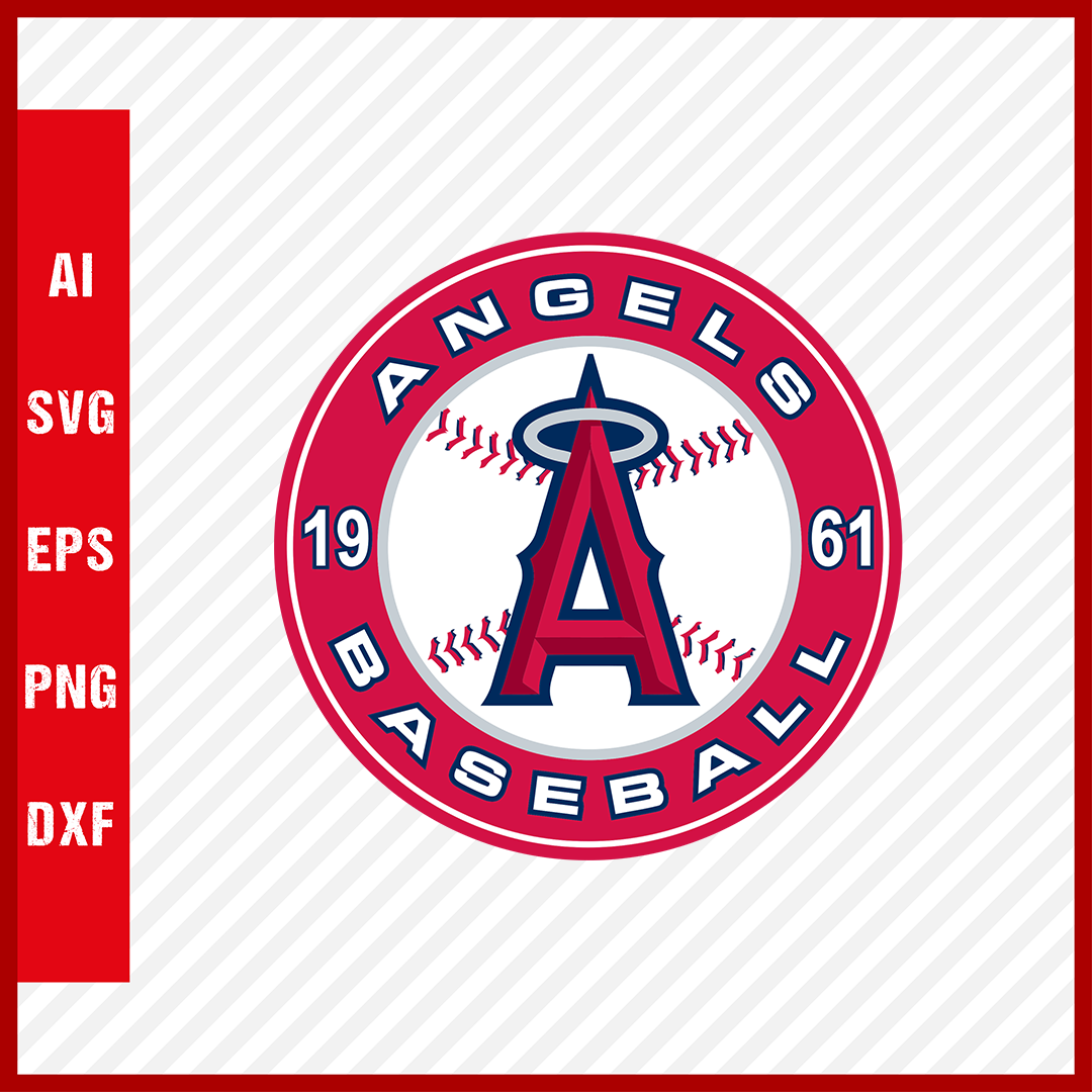 Angeles Angels Logo MLB Svg Cut Files Baseball Clipart ...