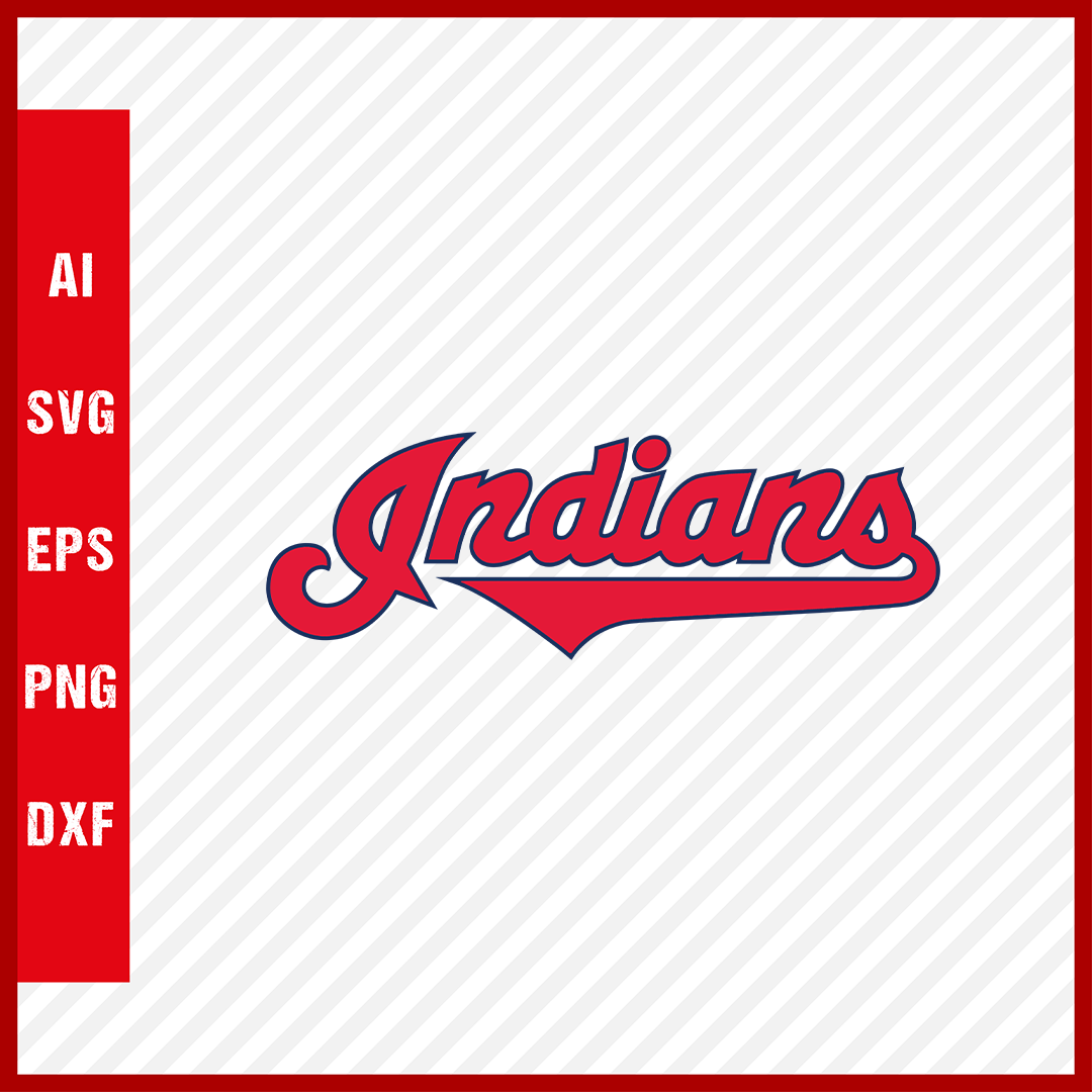Cleveland Indians Logo Mlb Svg Cut Files Baseball Clipart ...