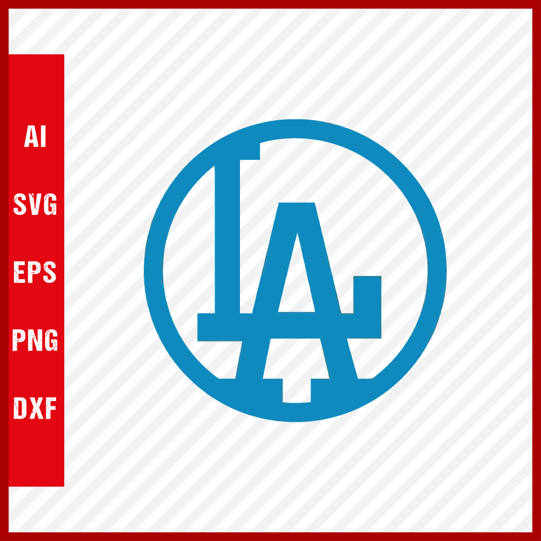 Los Angeles Dodgers Logo MLB Svg Cut Files Baseball Clipart ...