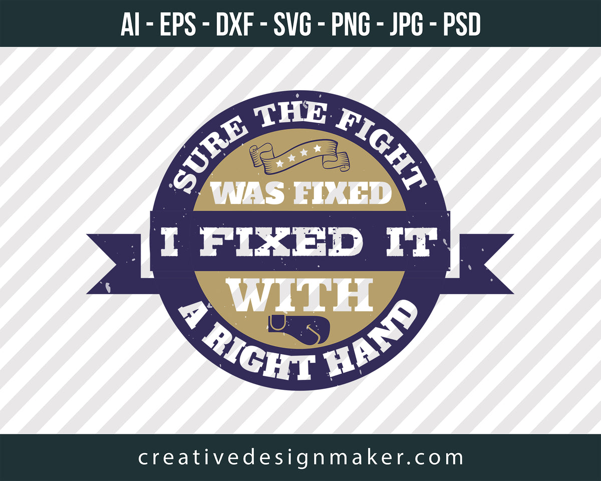 Sure the fight was fixed. I fixed it with a right hand Boxing ...