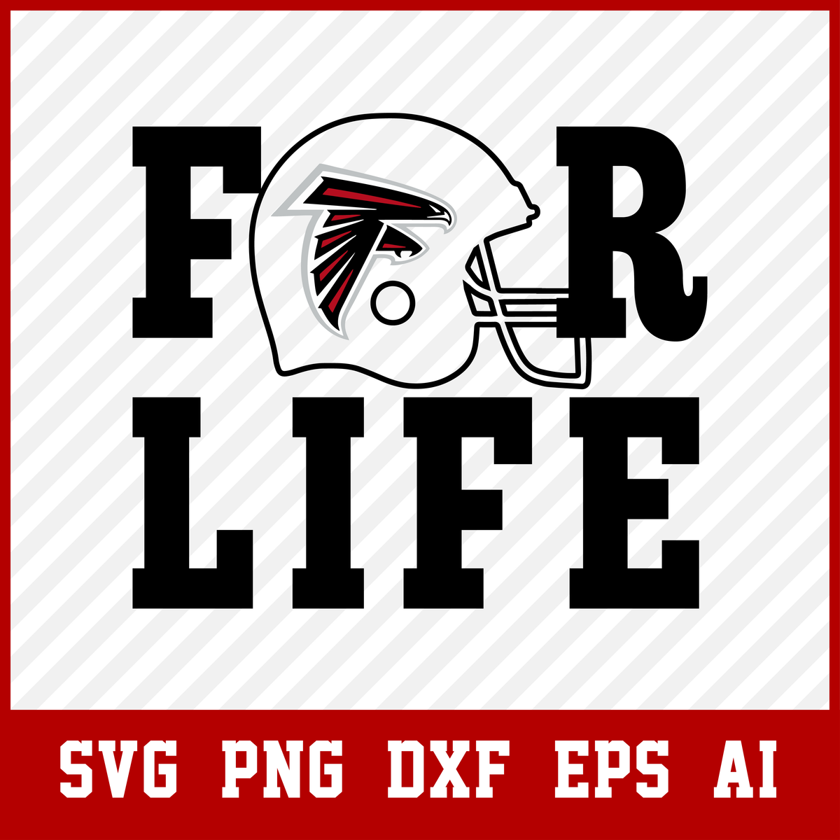 Atlanta Falcons For Life Svg | Creative Design Maker – Creativedesignmaker