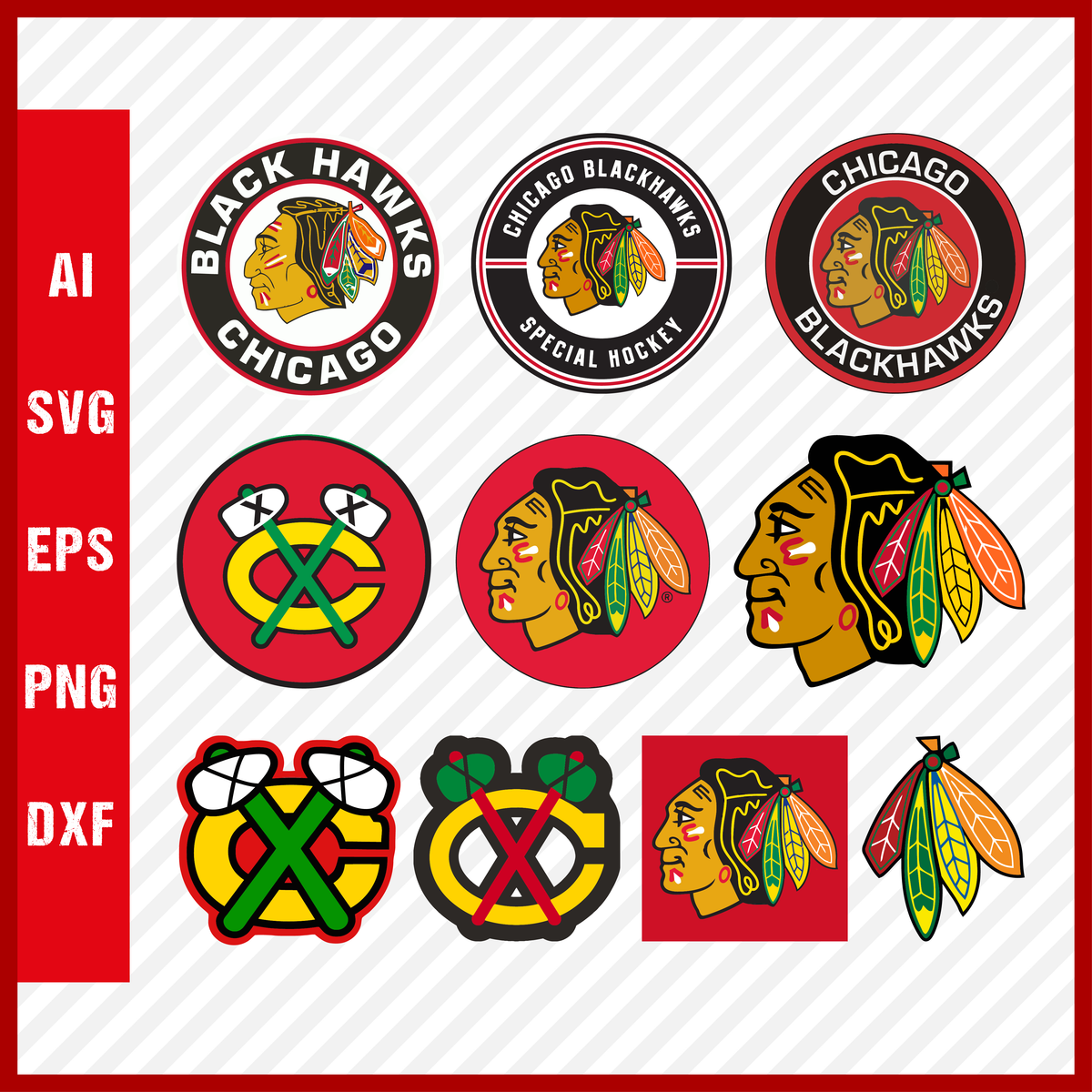 Chicago Blackhawks Svg, NHL National Hockey League Team Svg Logo Clipa ...