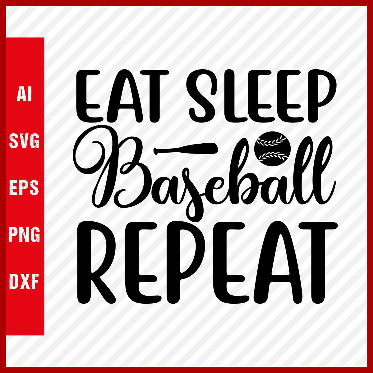 Baseball T-Shirt & Svg Cut File, MLB SVG, Baseball SVG, Softball SVG ...