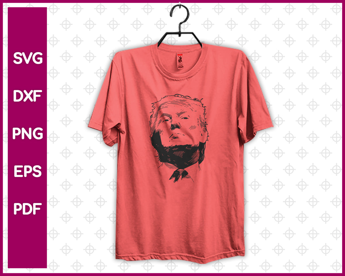 Donald Trump svg dxf png eps pdf vector decal – Creativedesignmaker