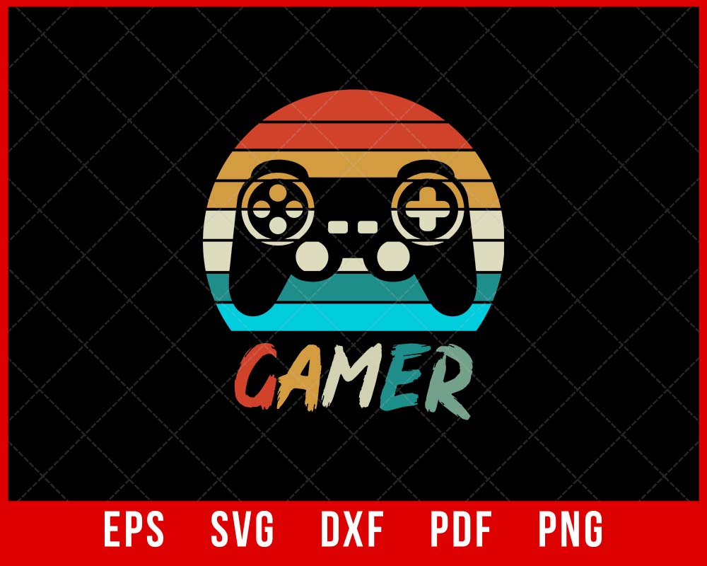 Video Game Player Men T-Shirt Games SVG | creative design maker ...