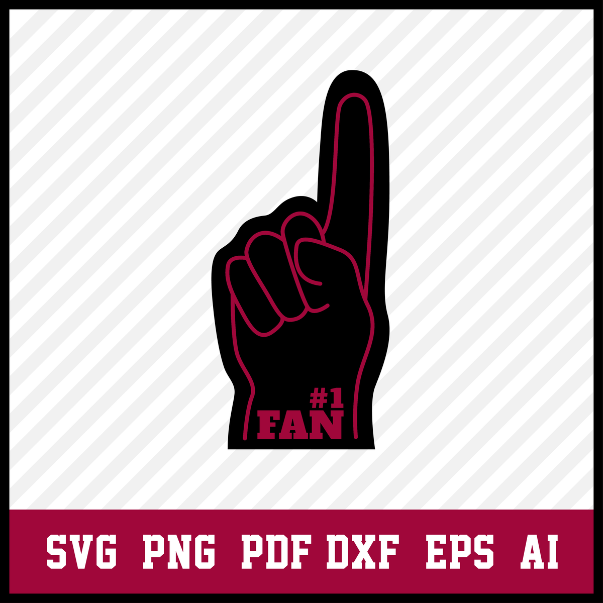 Foam Finger 1 Fan Cardinals svg | Creative Design Maker ...
