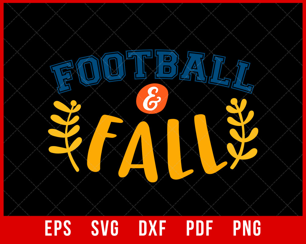 Football & Fall Thanksgiving SVG Cutting File | Creative Design Maker ...