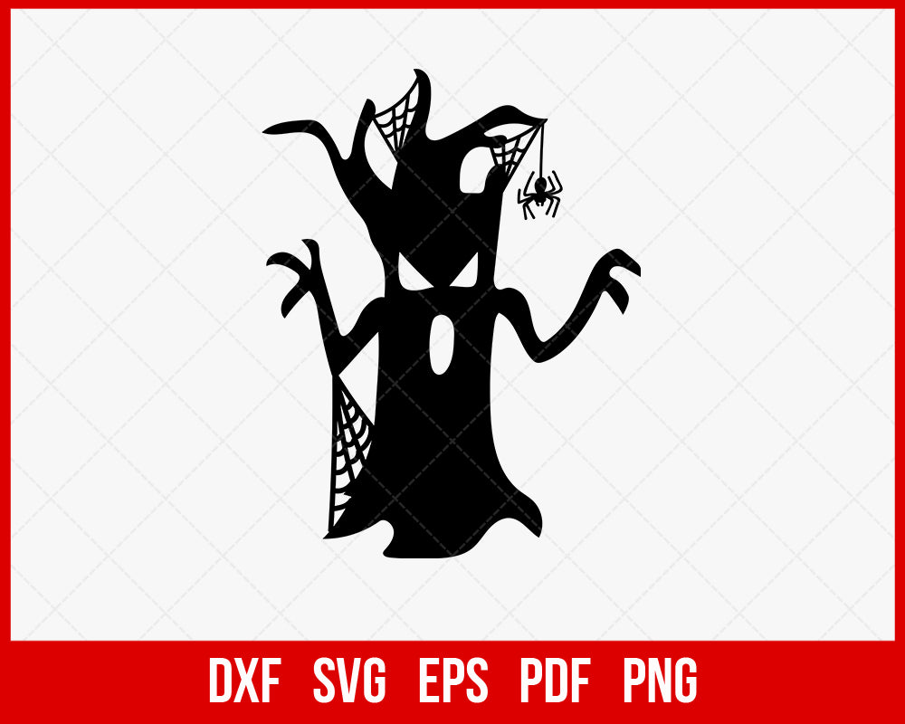 Haunted Tree Scary Tree Stories Halloween SVG | Creative Design Maker ...