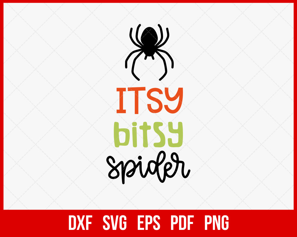 Itsy Bitsy Spider Halloween SVG Cutting File | Creative Design Maker ...