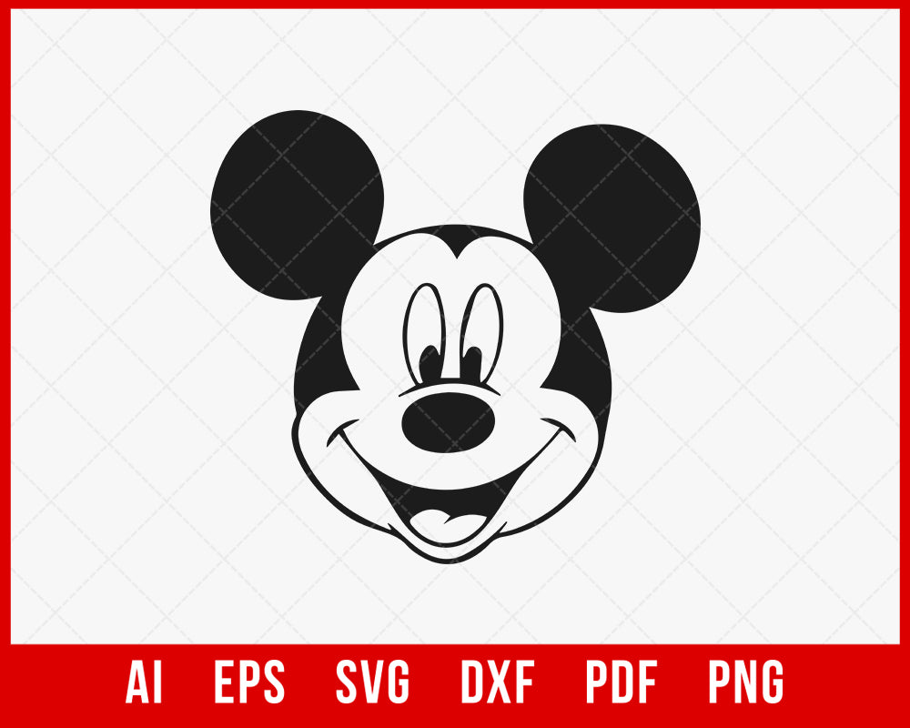 Mickey Mouse Silhouette Mickey Mouse Silhouette Embroidery Design