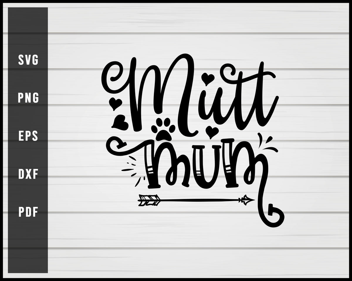 Mutt Mum Dog svg png eps Silhouette Design – Creativedesignmaker