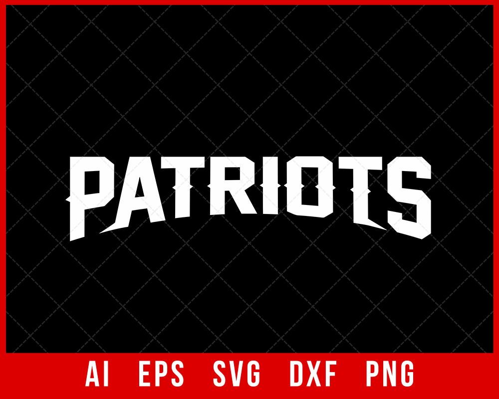 Patriot Football Team Logo In Black And White The Patriots Hall Of