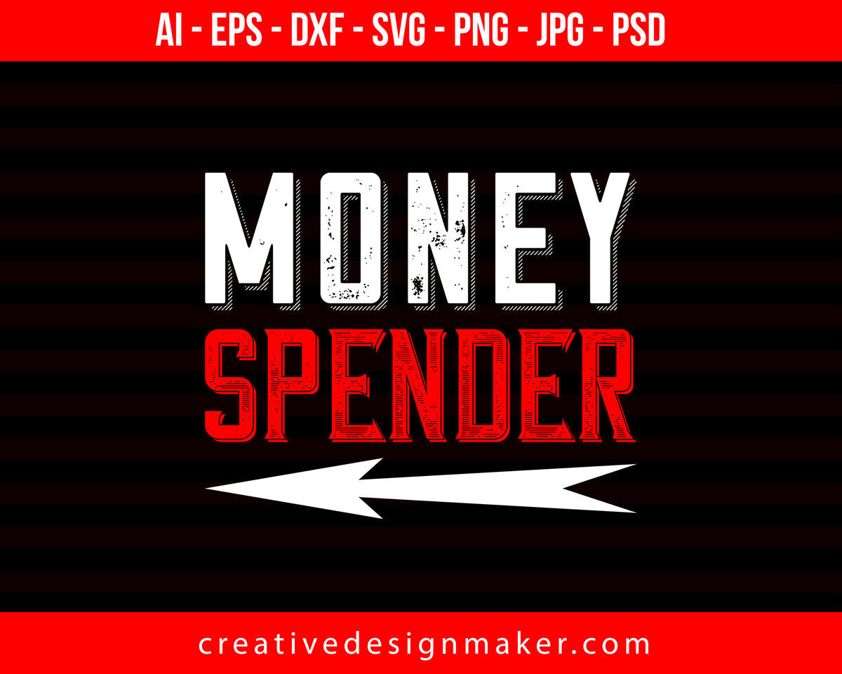 Money Spender Couple Editable T-Shirt SVG Design! – Creativedesignmaker