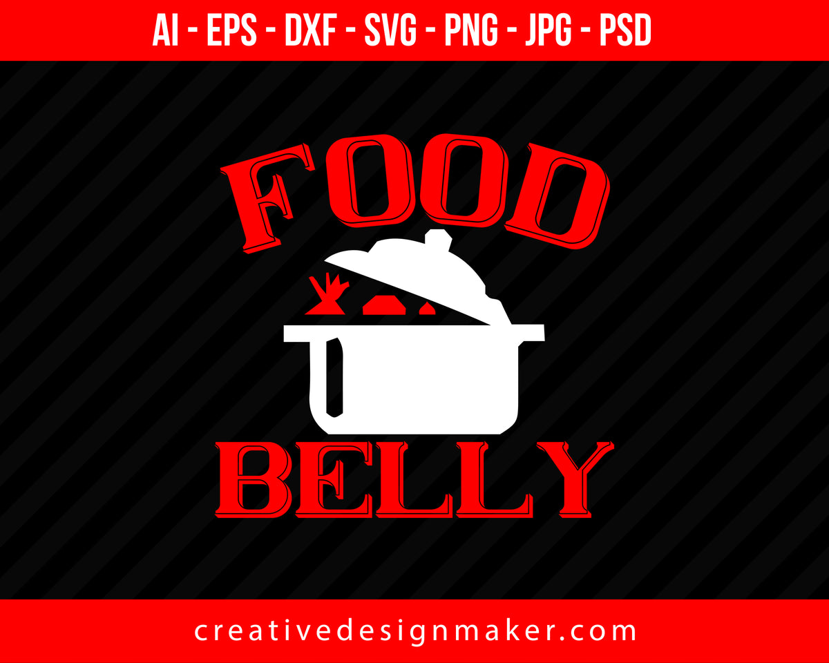 Food Belly Couple Print Ready Editable T-Shirt SVG Design ...