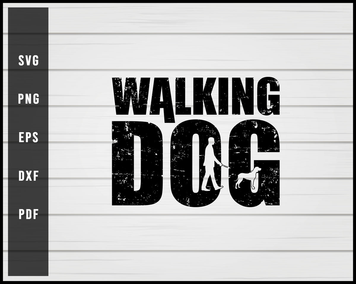 Walking Dog svg png eps Silhouette Design – Creativedesignmaker